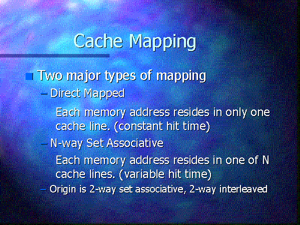 Cache Mapping