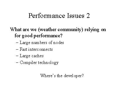 Performance Issues 2